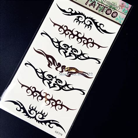 Buy Sexy Black Harajuku Temporary Tattoo Sticker