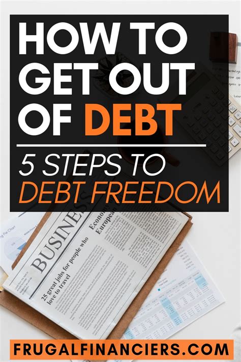 How To Get Out Of Debt 5 Steps To Pay Off Debt Frugal Financiers