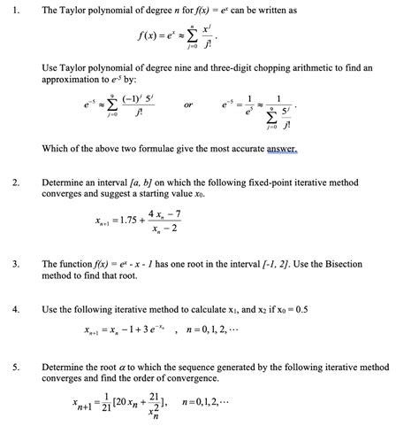 solved the taylor polynomial of degree n for f x ex can