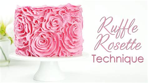 How To Create A Ruffle Rosette Cake Decorating Tutorial Youtube