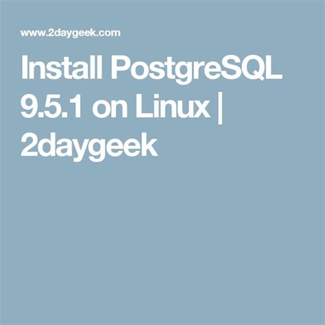postgresql で 作る linux データベース ian rees