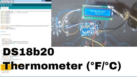 how to use ds18b20 temperature sensor with arduino and display to lcd