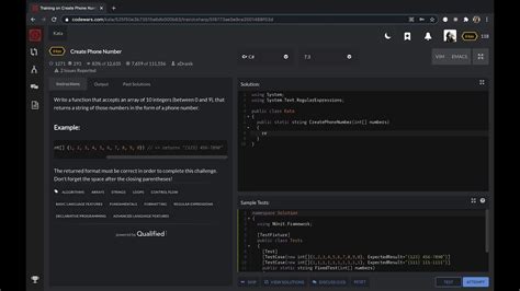 codewars create phone number c code challenge youtube