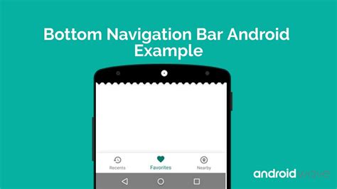 bottom navigation bar android example youtube
