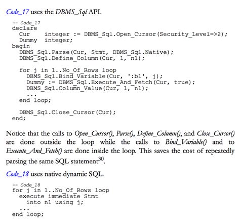 Oracle Dba Training Native Dynamic Sql Embedded Sql Oracle Dba