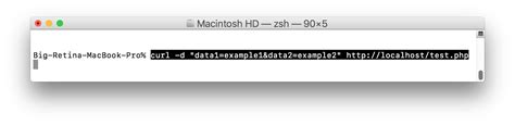 how to curl post from the command line