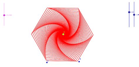 dilated polygon rotation sequence pattern geogebra