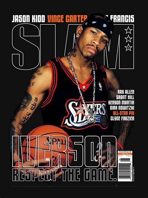 Allen Iverson Classic Slam Magazine Cover T Shirt For Sale By