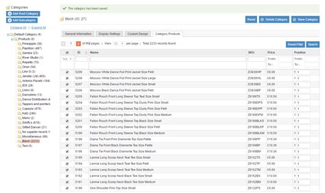 csv magento does not display all products within the categories