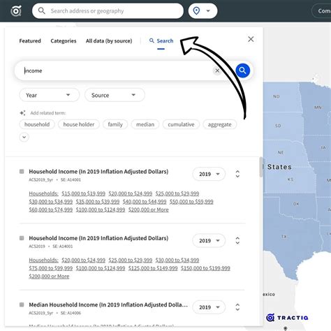new search variables feature on tractiq