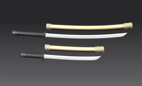 Samurai Katana Sword Blade 3d Model Ready Print 3d Model 3d Printable