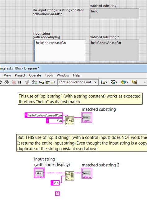solved search split string function behaves differently for string