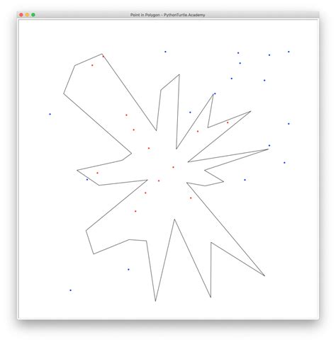 detecting a point in a polygon with python turtle learn