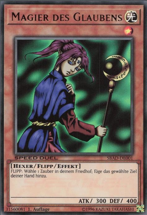 Recollectibles Sammelkarte Yugioh Karte Magier Des Glaubens Deutsch Yu