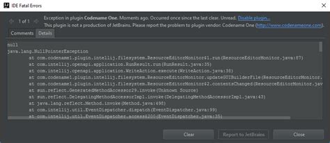 codenameone intellij codename one plug in causes error when creating