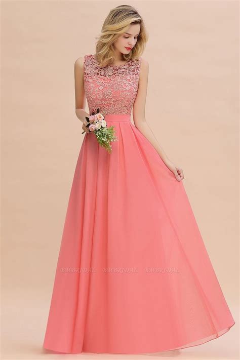 Bmbridal Exquisite Lace Scoop Sleeveless Bridesmaid Dresses Online With