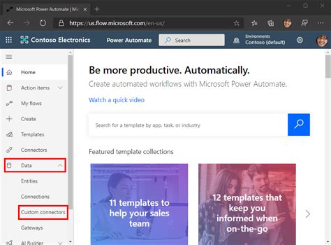 create a microsoft graph json batch custom connector for