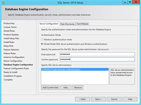 install a new instance of sql server micro focus storage