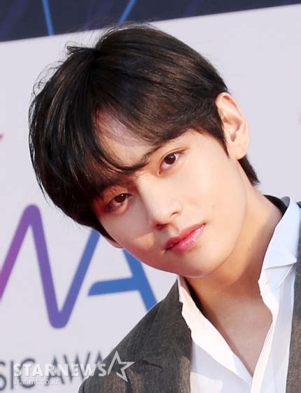 방탄소년단 뷔 흑발이 잘 어울리는 남돌 1위 네이트 연예