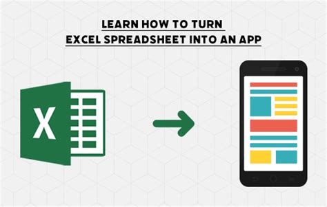 turn excel spreadsheet into an app benefits features and more