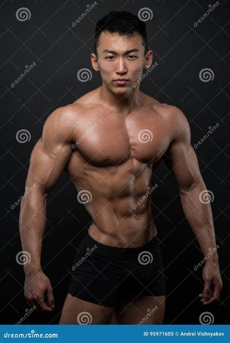 Asiatischer Athlet Stockbild Bild Von Sportler Muskel 95971605
