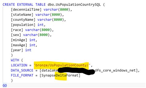 azure synapse analytics serverless sql pool でdelta lakeを