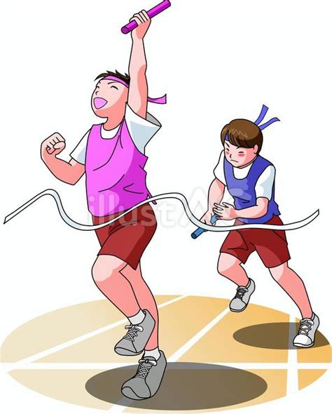 運動会リレーイラスト No 24854488｜無料イラスト・フリー素材なら「イラストac」