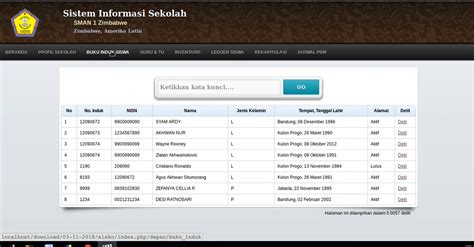 download sistem informasi akademik berbasis web php mysql gratis