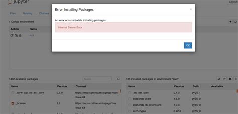 error during installation of packages · issue 68 · anaconda platform