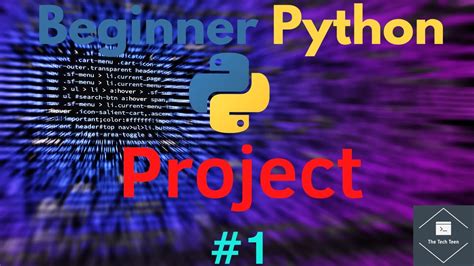python beginner project 1 youtube