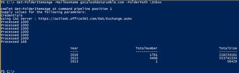 ews basics reporting on the age of items in a folder