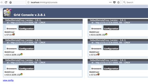 selenium grid setup using docker compose yml