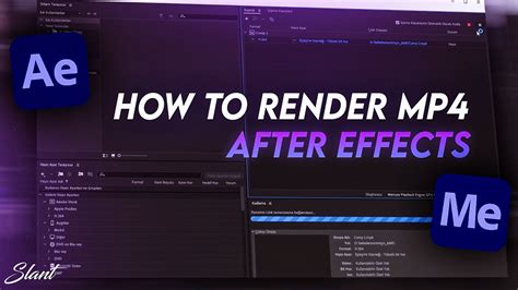 how to render mp4 after effects with media encoder youtube