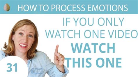 How To Process Emotions Therapy In A Nutshell