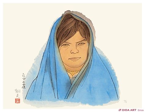 平山郁夫 シリアの女性 絵画など美術品の販売と買取 東京・銀座 おいだ美術