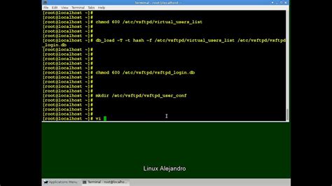 how to set up vsftpd with virtual users on linux youtube