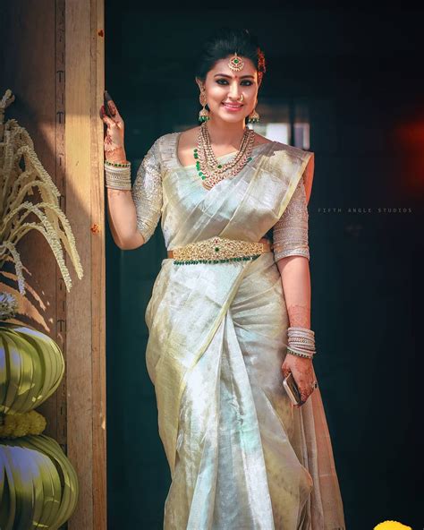 The Most Adorable Way To Wear A White Silk Saree • Keep Me Stylish