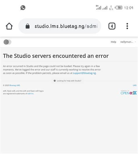 error with django admin open edx overhang io