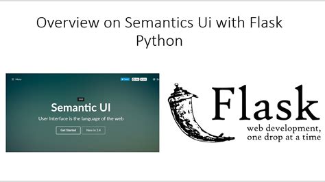 overview on semantics ui with flask python youtube