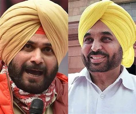 Punjab Elections 2022 Aaps Bhagwant Mann Congress Navjot Singh