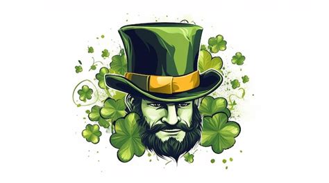 Premium Ai Image Vector Happy St Patricks Day Logotype Generative Ai