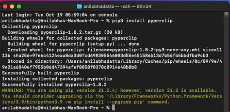 how to install pyperclip in python on macos geeksforgeeks