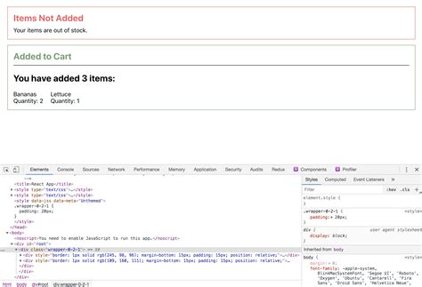 how to style react components digitalocean