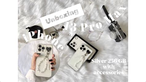 Unboxing Iphone 13 Pro Max Silver 256gb And Accessories [90s Aesthetic