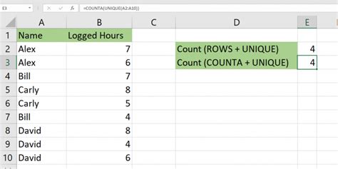 how to count unique values in excel sheetaki