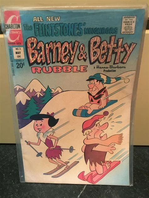 The Flintstones Comics ~ Barney And Betty Rubble ~ Lot Of 5 ~ Charlton