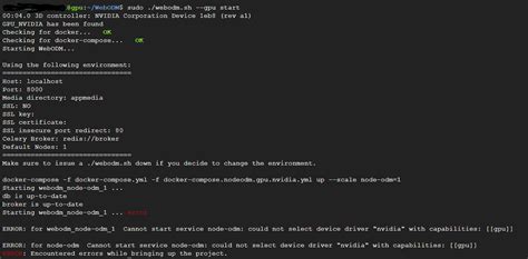 webodm does not start with gpu webodm opendronemap community