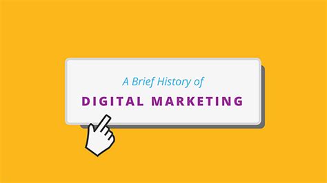 A Brief History Of Digital Marketing Digitalmarketing Scot The