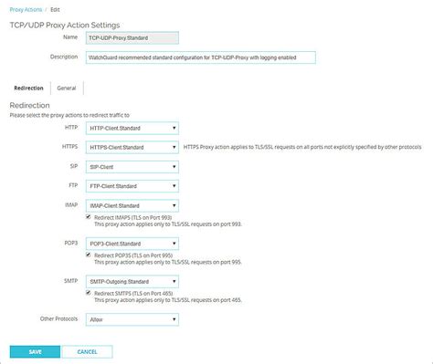 tcp udp proxy redirection