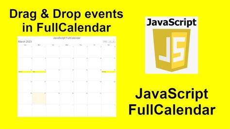 07 drag and drop events in javascript fullcalendar update events